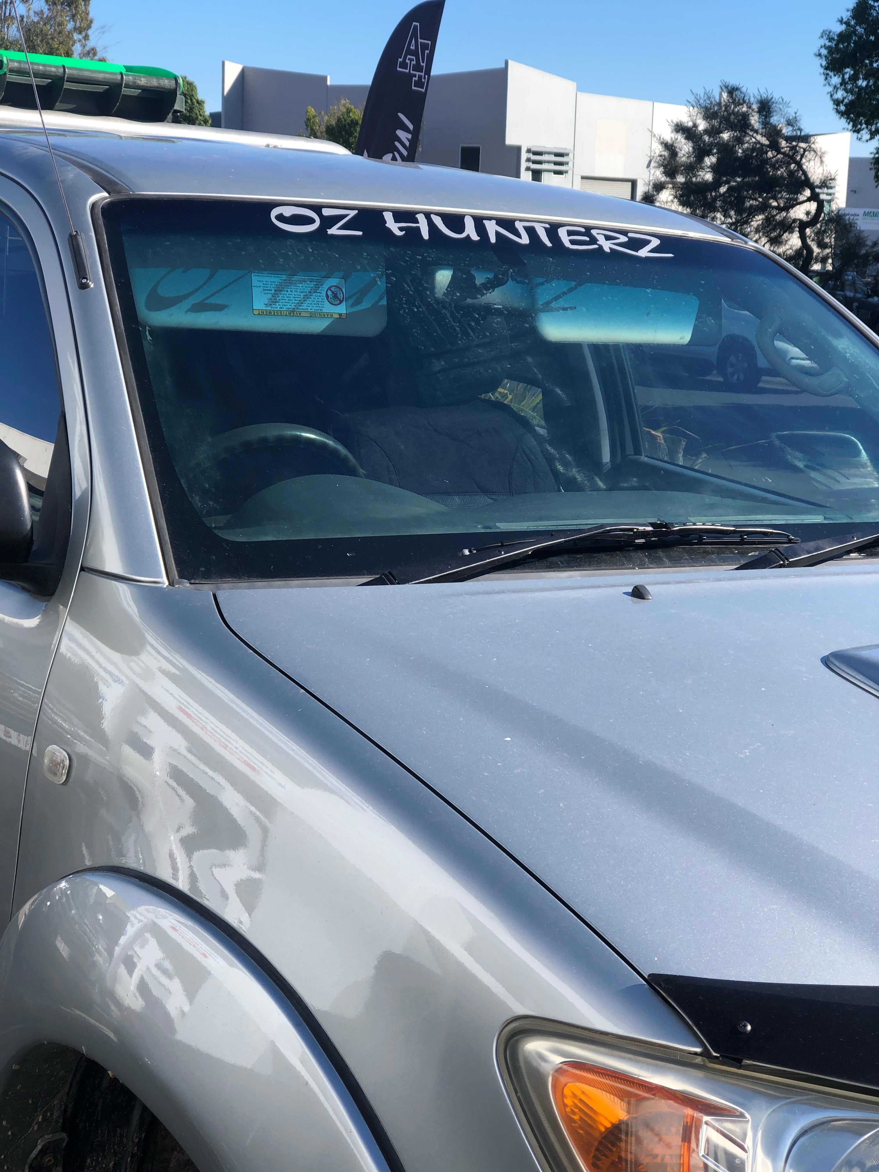 Oz hunterz -Sticker windsheild banner – Oz Hunterz